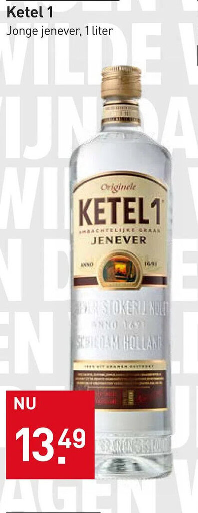Ketel 1 Jonge jenever 1 liter aanbieding bij Gall & Gall