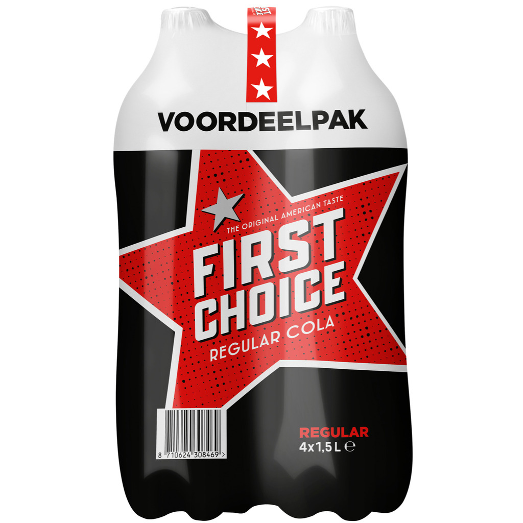 First choice cola regular aanbieding bij Dekamarkt