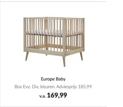 Europe baby box evy. div. kleuren. adviesprijs aanbieding bij Babypark