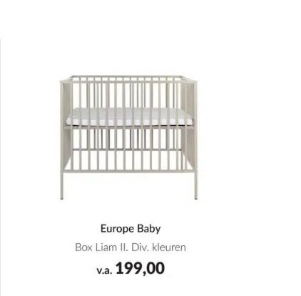 Europe baby box liam ii. div. kleuren aanbieding bij Babypark