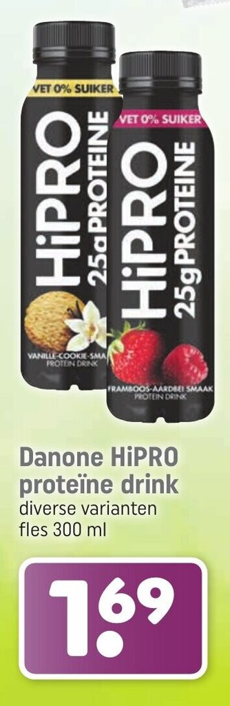 Danone HIPRO proteïne drink 300ml aanbieding bij Lekker Makkelijk