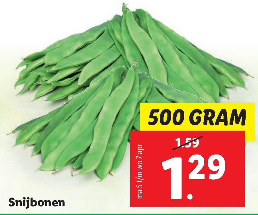 Snijbonen 500g aanbieding bij Lidl