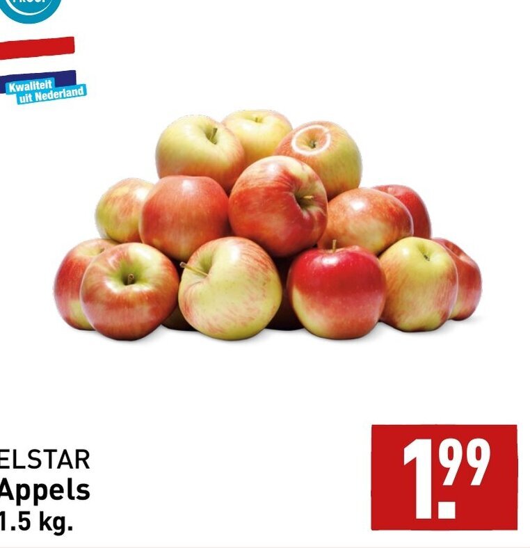 ELSTAR Appels 1.5 kg. aanbieding bij ALDI