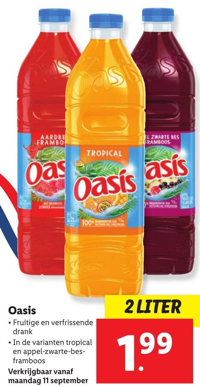 Oasis 2 LITER aanbieding bij Lidl