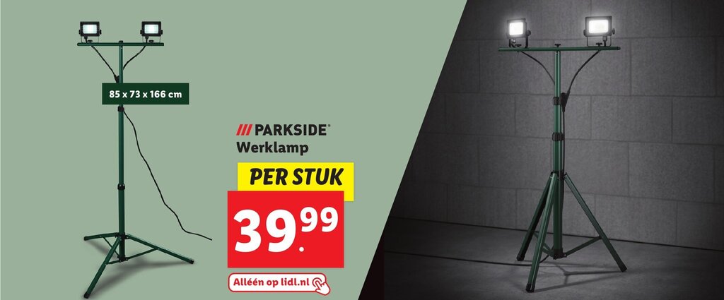 PARKSIDE Werklamp aanbieding bij Lidl