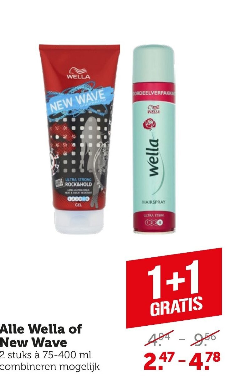 Alle Wella of New Wave aanbieding bij Coop