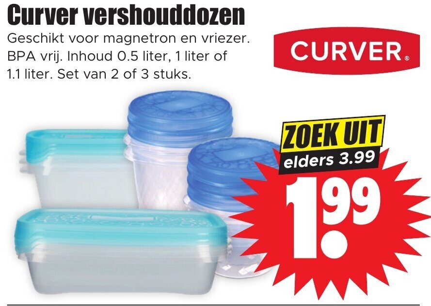 Curver vershouddozen aanbieding bij Dirk