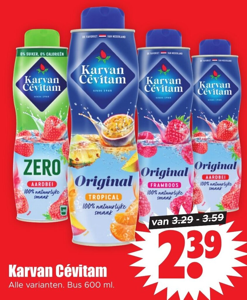 Karvan Cevitam 600 ml aanbieding bij Dirk