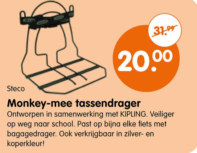 Monkey-mee tassendrager aanbieding bij Plentyparts