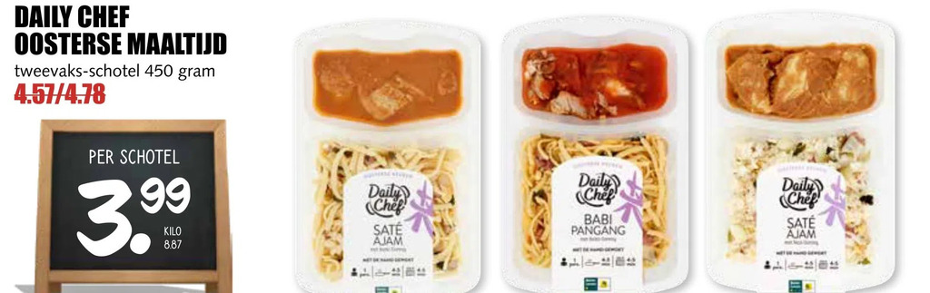 Daily chef oosterse maaltijd aanbieding bij MCD Supermarkt