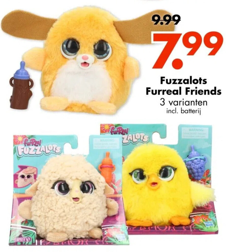 Fuzzalots furreal friends aanbieding bij Wibra