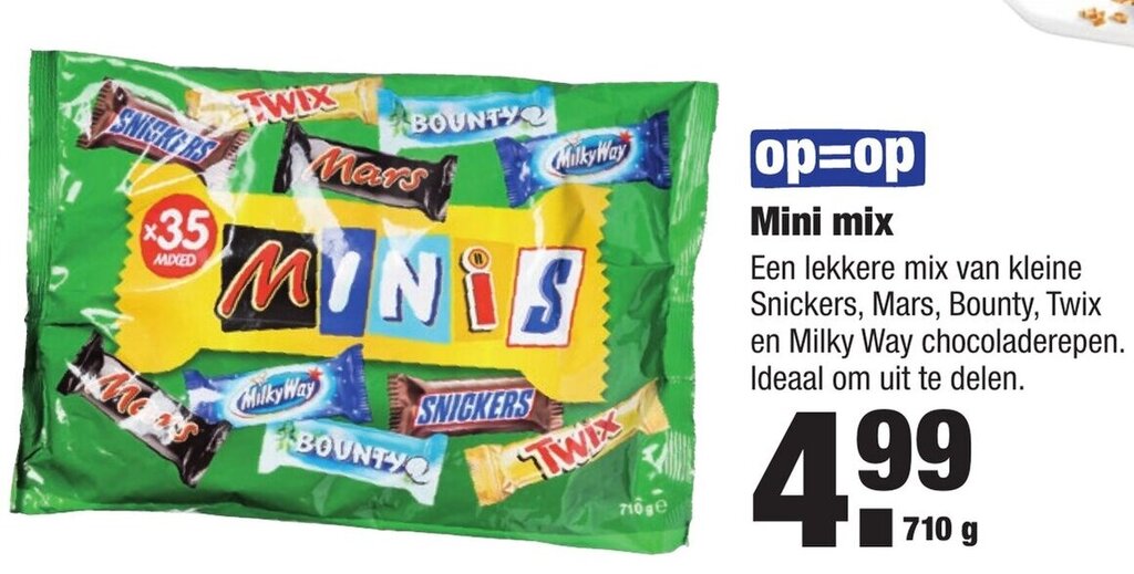 Mini mix 710g aanbieding bij ALDI
