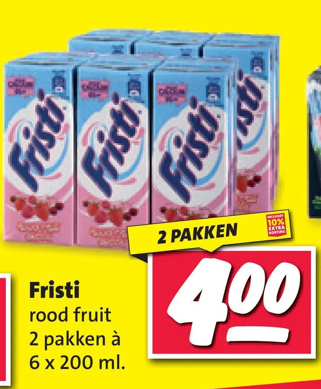 Fristi aanbieding bij Nettorama