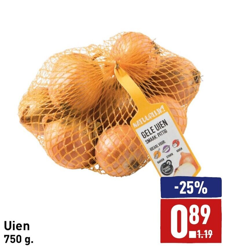 Uien 750g aanbieding bij ALDI