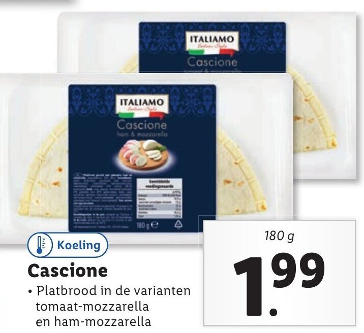 Cascione 180g aanbieding bij Lidl