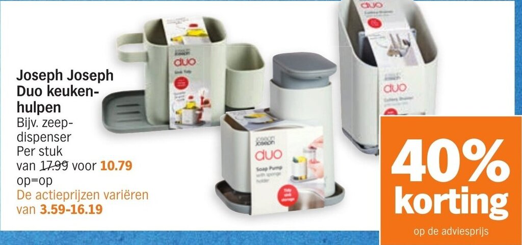 Joseph Joseph Duo keukenhulpen aanbieding bij Albert Heijn