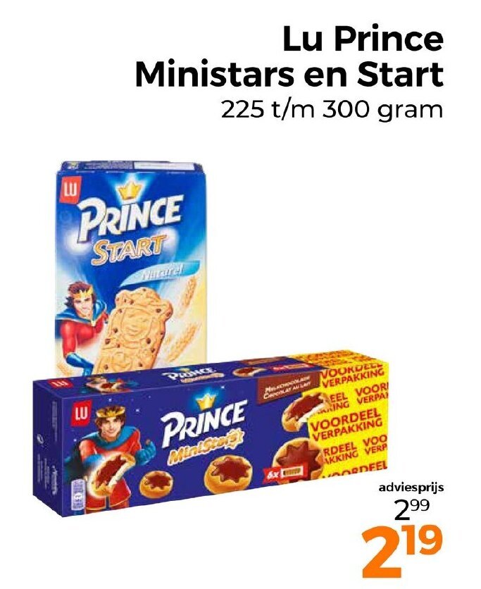 Lu Prince Ministars en Start aanbieding bij Trekpleister