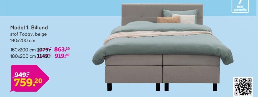 Model 1: Billund 140x200 cm aanbieding bij Leen Bakker