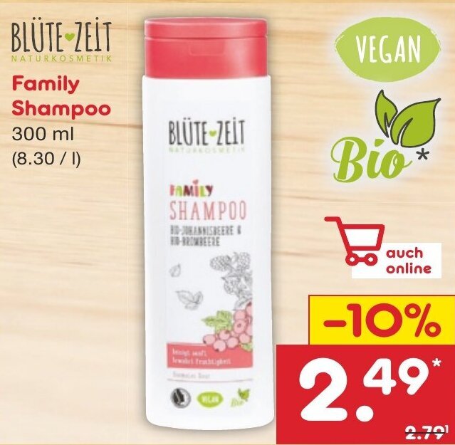 BLÜTE-ZEIT Family Shampoo 300 ml aanbieding bij Netto Marken-Discount DE