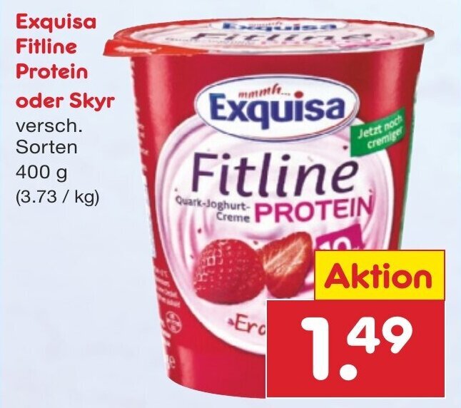 Exquisa Fitline Protein oder Skyr 400g aanbieding bij Netto Marken ...