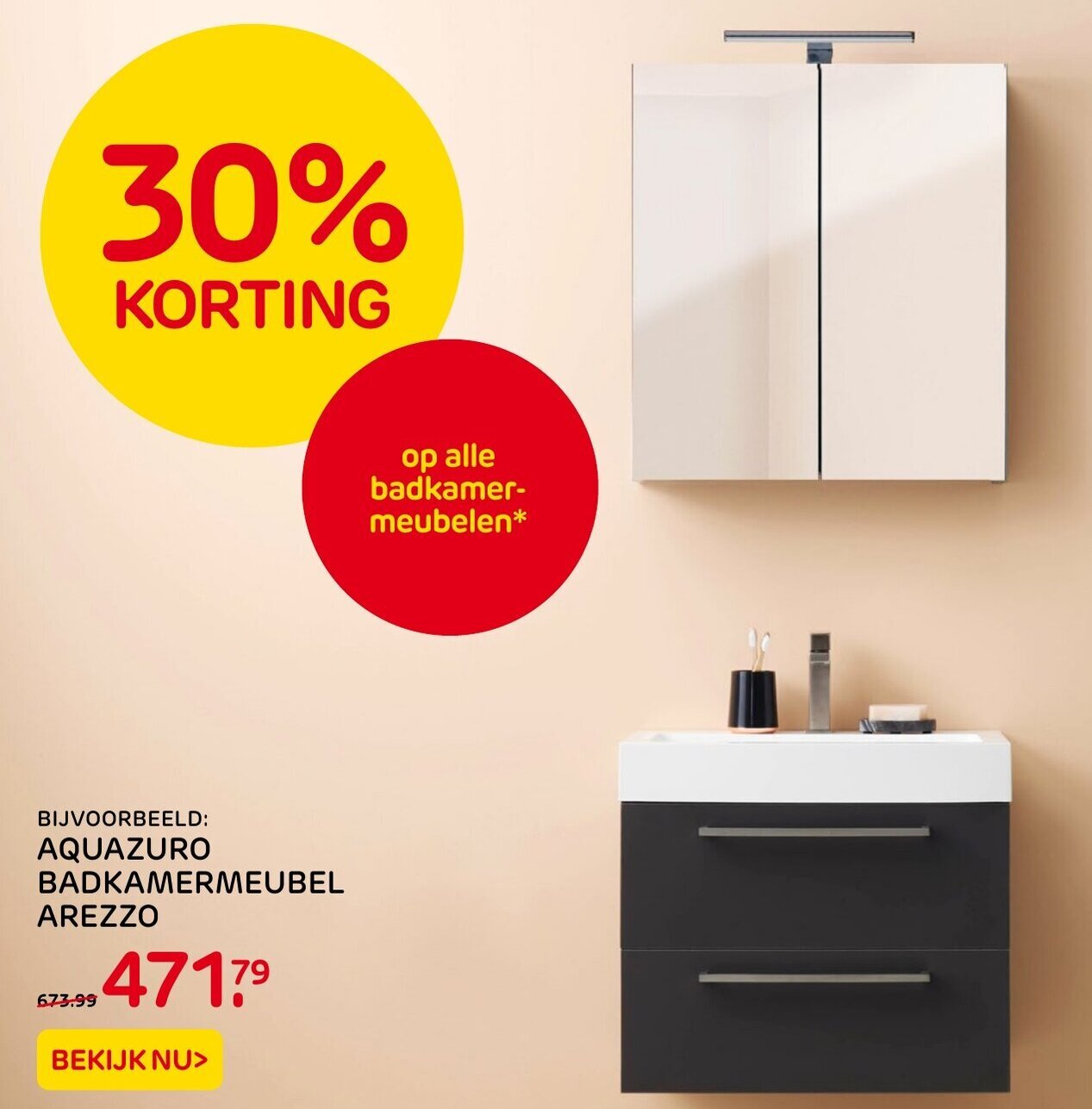 Aquazuro badkamermeubel arezzo aanbieding bij Praxis