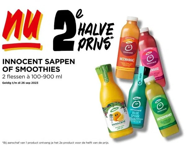 Innocent sappen of smoothies aanbieding bij Jumbo