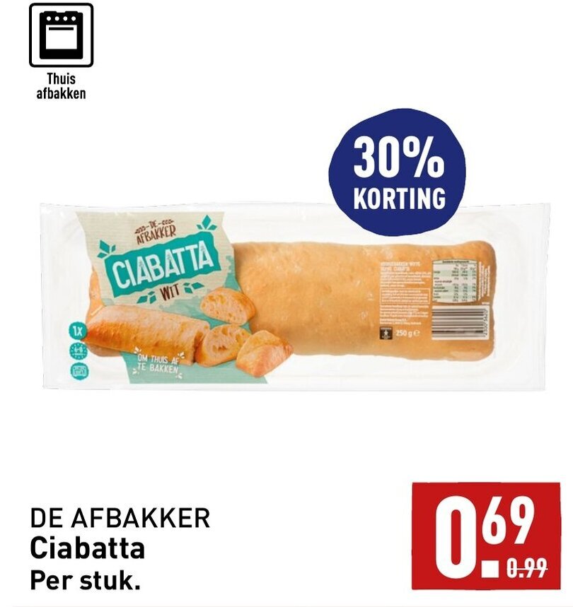 Ciabatta aanbieding bij ALDI