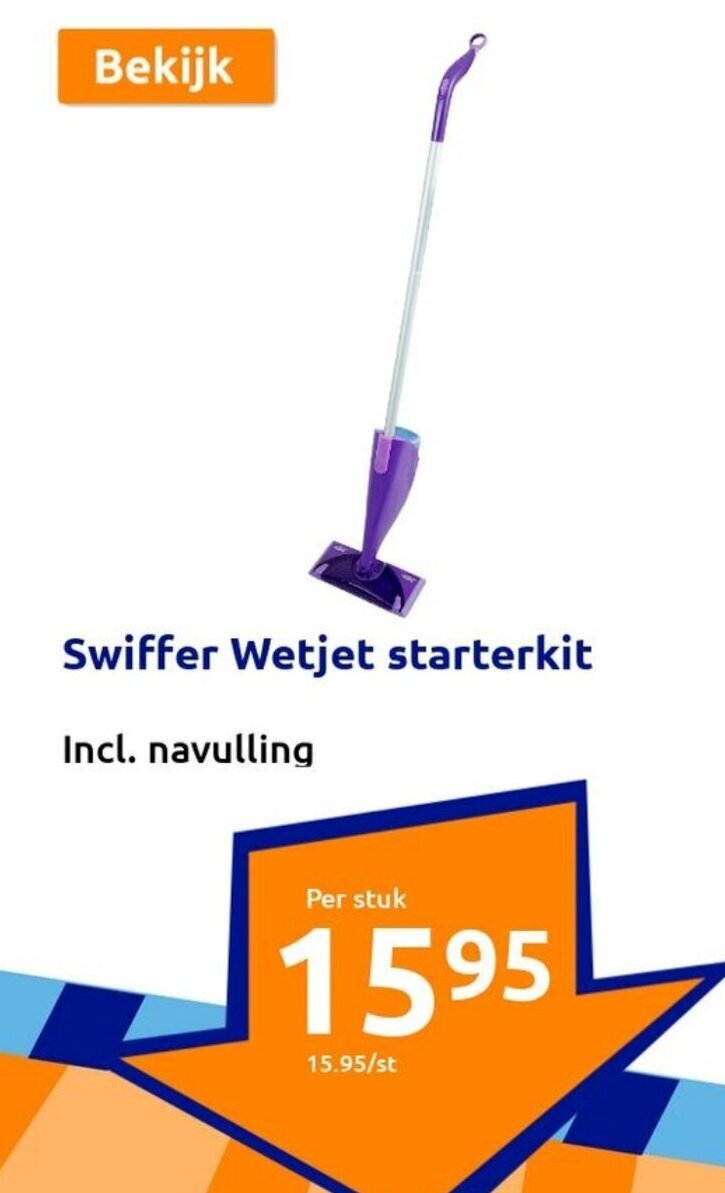 Swiffer Wetjet starterkit aanbieding bij Action