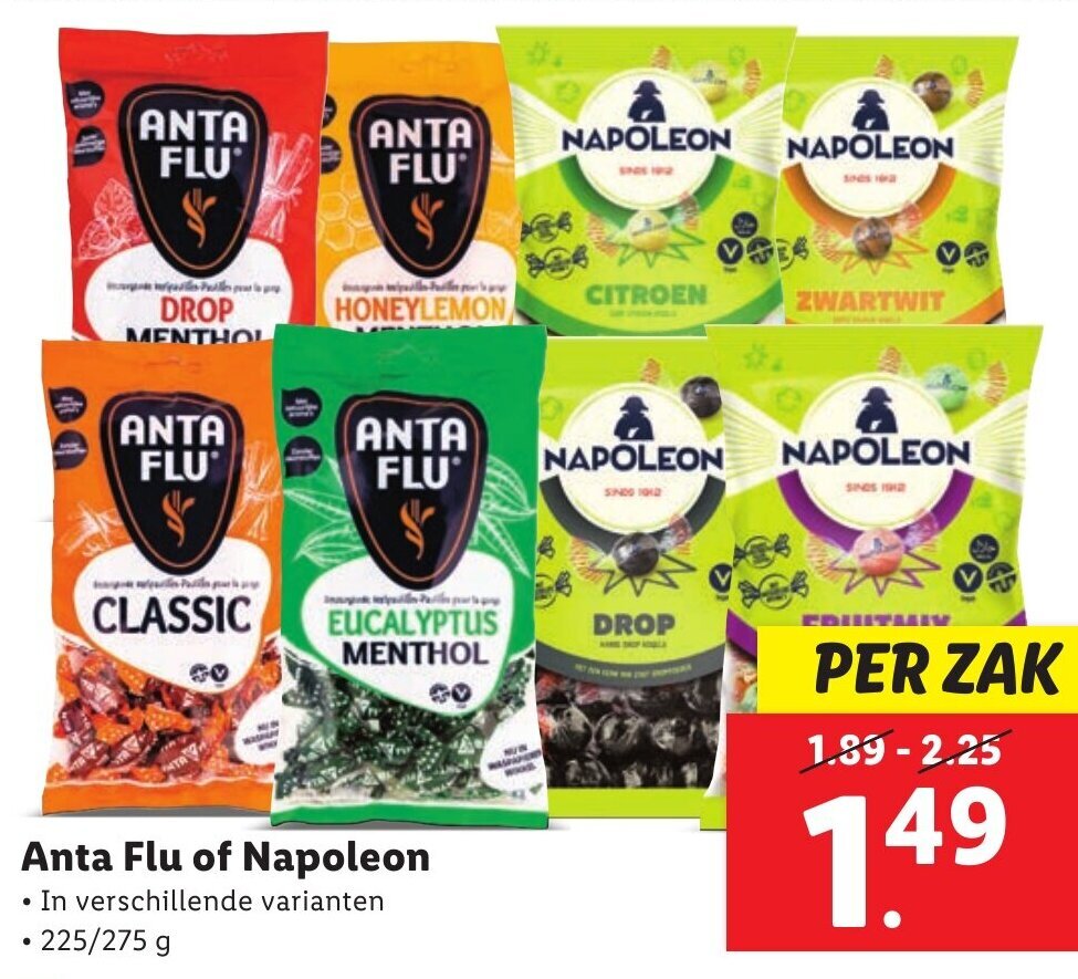 Anta Flu of Napoleon aanbieding bij Lidl