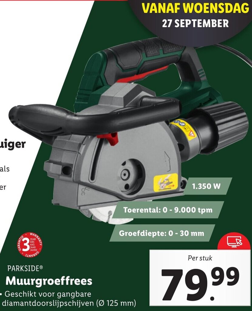 PARKSIDE Muurgroeffrees aanbieding bij Lidl