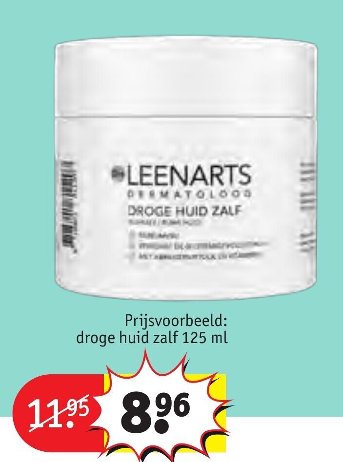 LEENARTS droge huid zalf 125 ml aanbieding bij Kruidvat