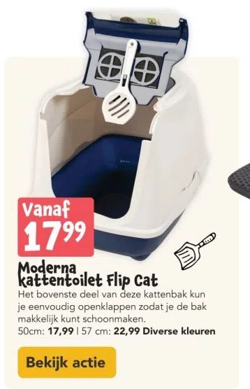 Moderna kattentoilet flip cat aanbieding bij Discus