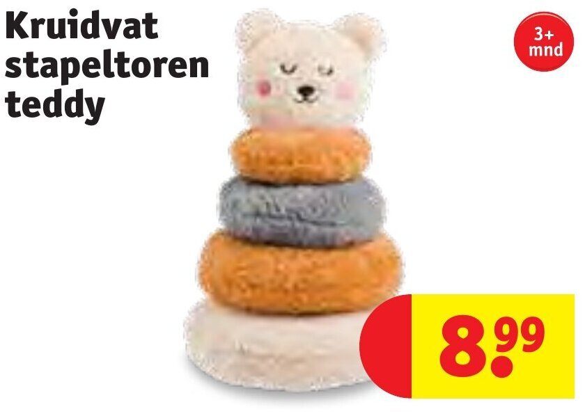 Kruidvat stapeltoren teddy aanbieding bij Kruidvat
