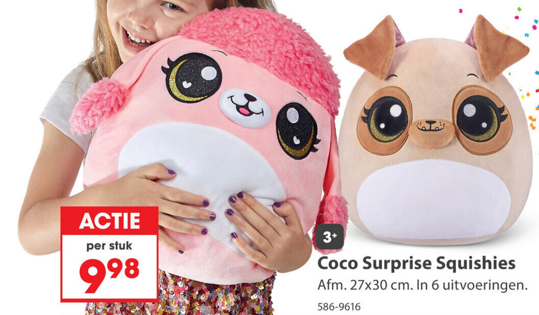 Coco Surprise Squishies Afm. 27x30 cm. aanbieding bij Top1Toys
