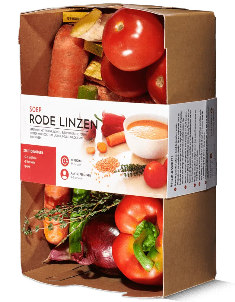 Rode linzensoep verspakket aanbieding bij Picnic
