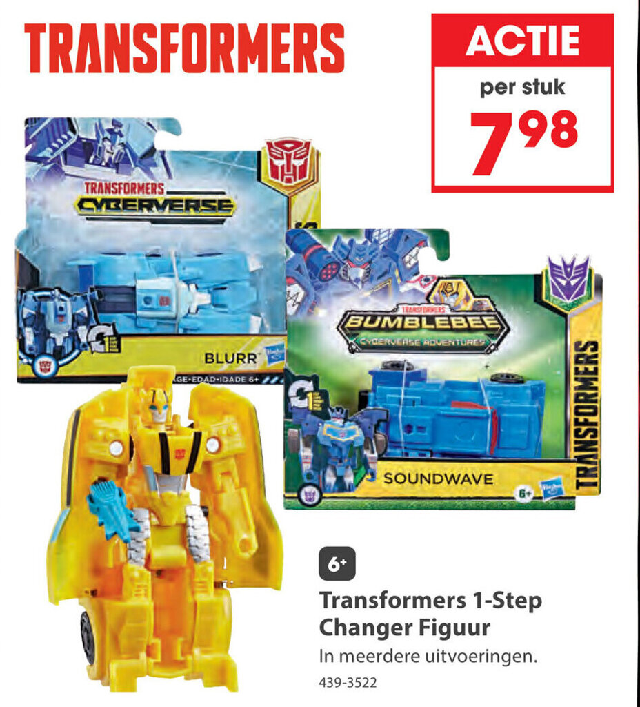 Transformers 1-Step Changer Figuur aanbieding bij Top1Toys