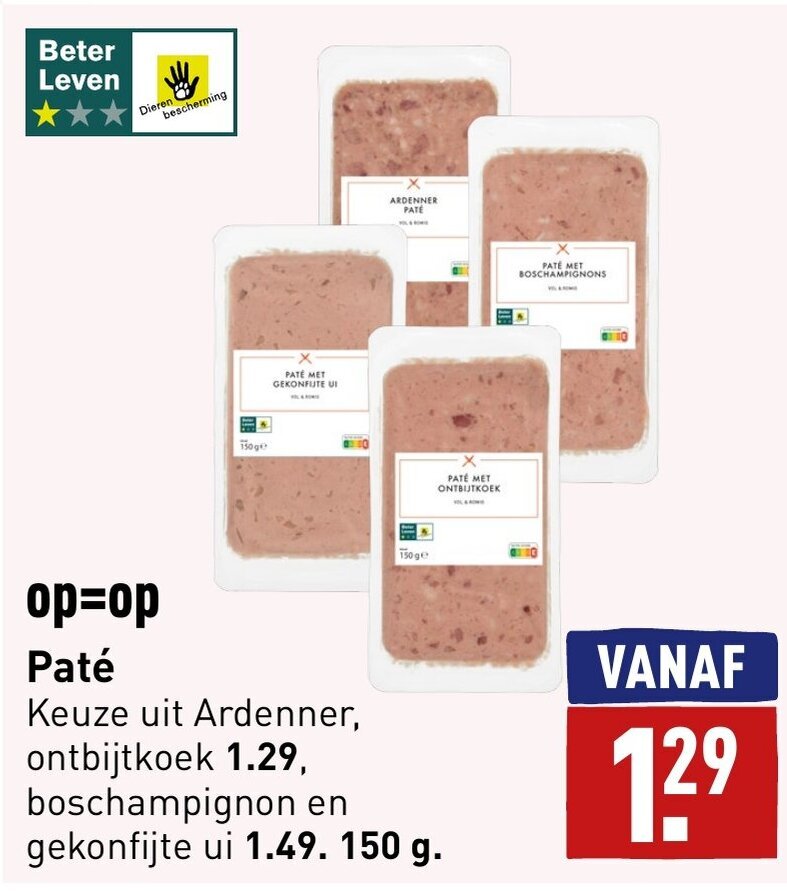 Paté 150g aanbieding bij ALDI