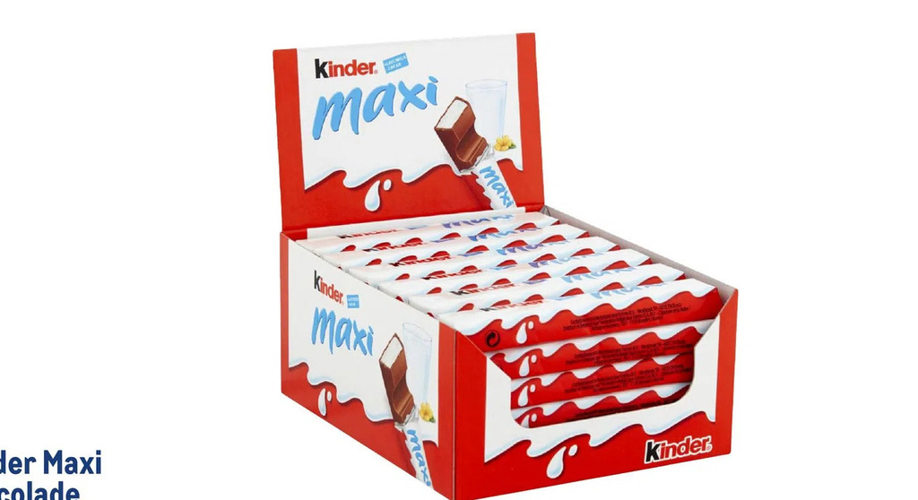 Kinder maxi chocolade aanbieding bij Makro