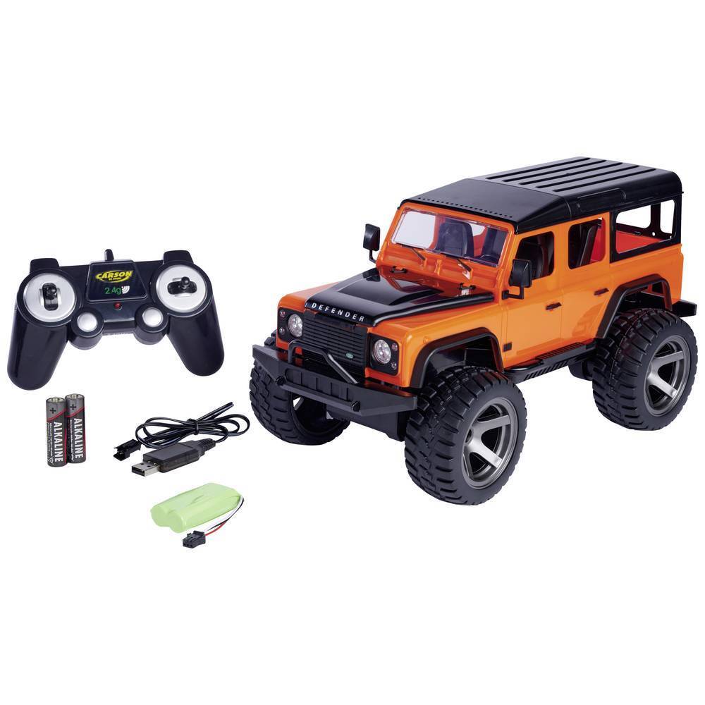 Carson modellsport 1:12 land rover defend.2.4g 100%rtr oran 1:12 rc ...