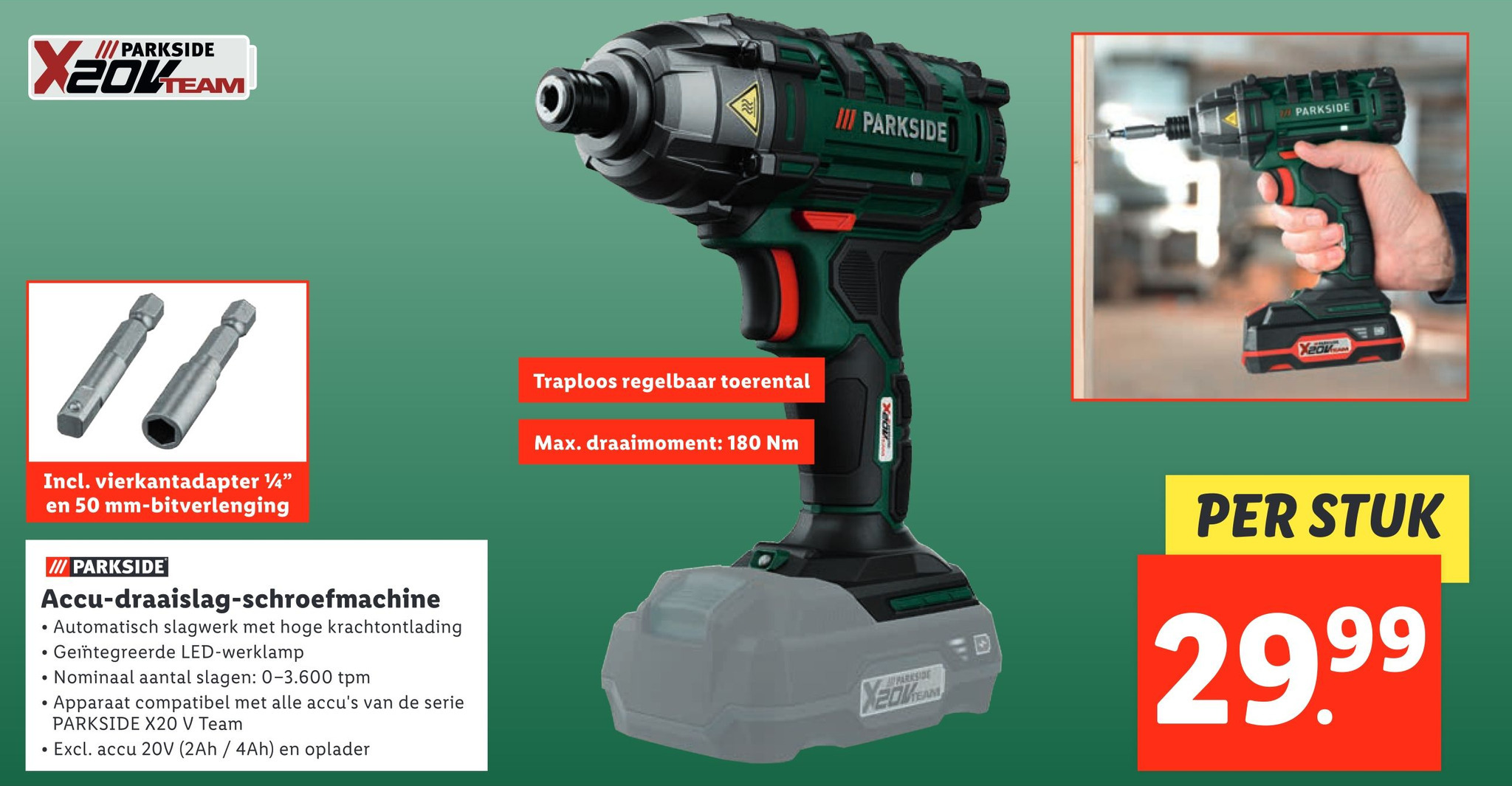 Accu-draaislag-schroefmachine aanbieding bij Lidl