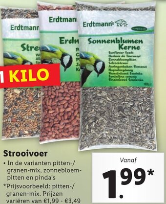 Strooivoer 1kilo aanbieding bij Lidl