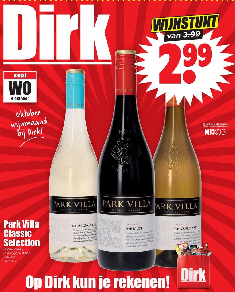 Park Villa Classic Selection 75 cl 75 cl. aanbieding bij Dirk
