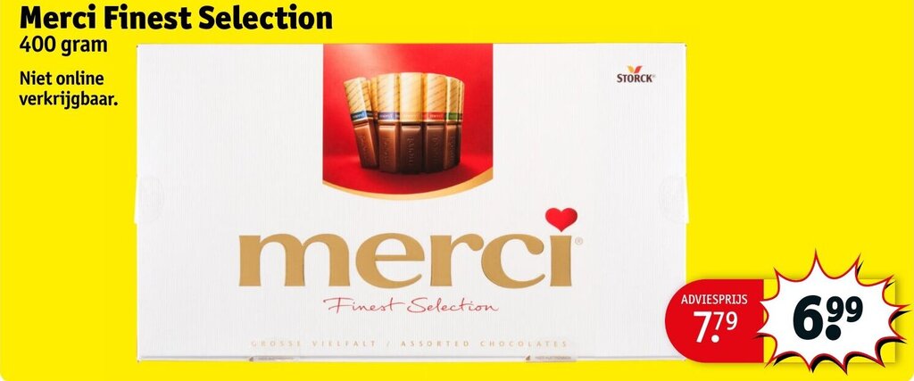 Merci Finest Selection 400g aanbieding bij Kruidvat