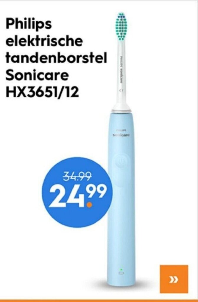 Philips elektrische tandenborstel Sonicare HX3651/12 aanbieding bij Blokker
