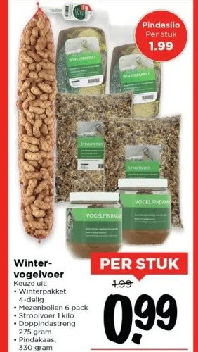 Wintervogelvoer aanbieding bij Vomar Voordeelmarkt