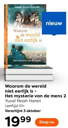 Waarom de wereld niet eerlijk is - yuval noah harari aanbieding bij The ...