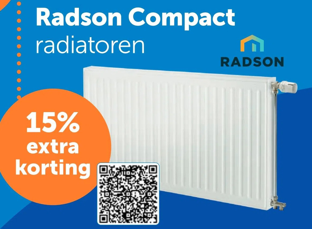 Radson compact radiatoren aanbieding bij Warmteservice