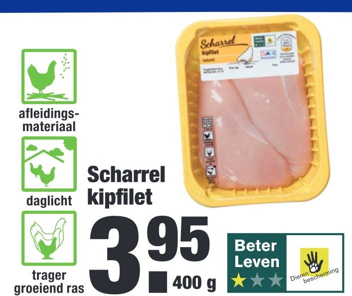 Scharrel kipfilet aanbieding bij ALDI