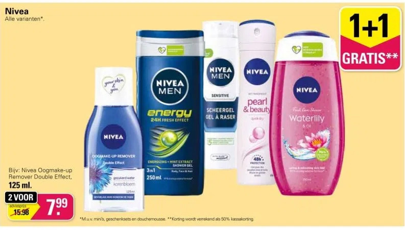 Nivea alle varianten*. aanbieding bij De Online Drogist