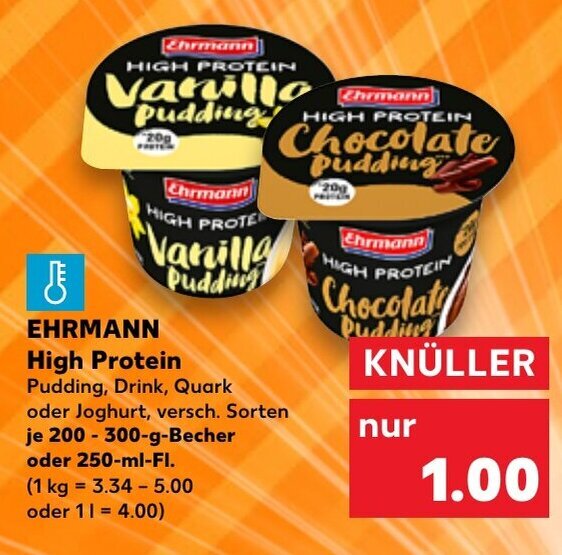 EHRMANN High Protein aanbieding bij Kaufland DE